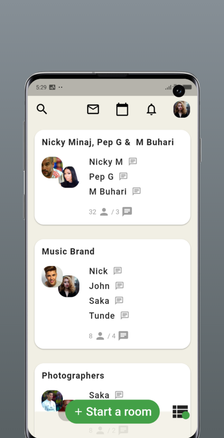 CLUBHOUSE | FLUTTER ANDROID , IOS AND WEB TEMPLATE UI / UX by consultmoh